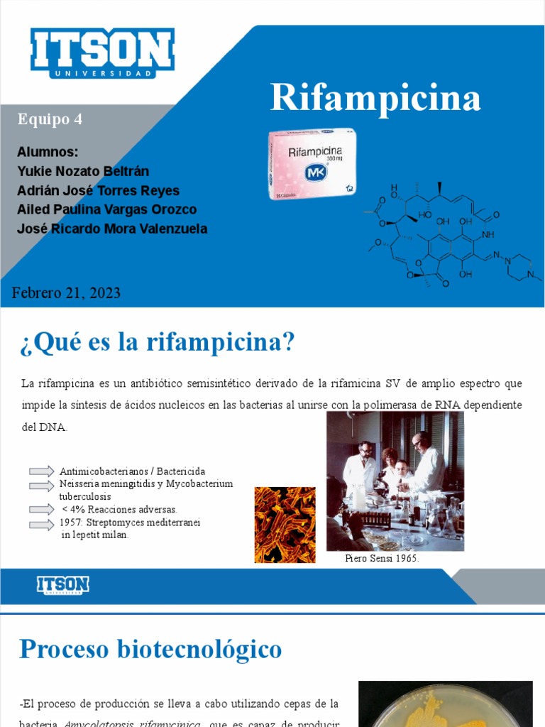 Rifampicina | PDF | Meningitis | Biotecnología