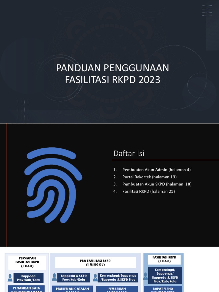 Manual Book Panduan Fasilitasi RKPD | PDF