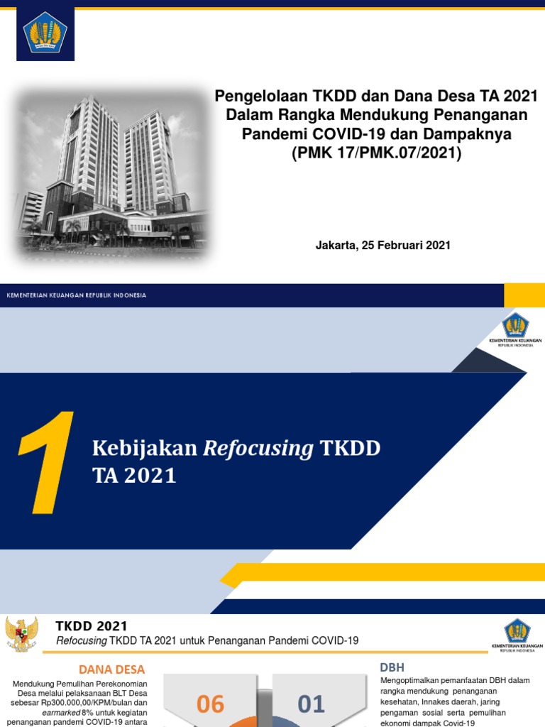 Materi DTK - PMK 17 2021 - 25 Feb 2021 | PDF