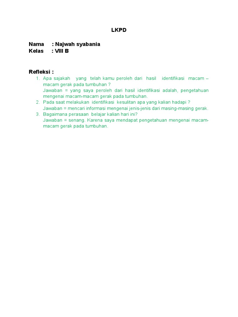 Template - LKPD Pertemuan 8 | PDF