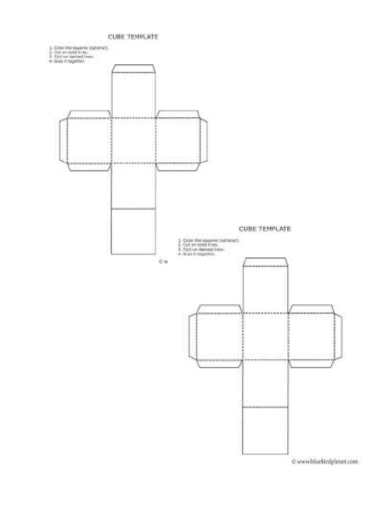 Cube Template | PDF