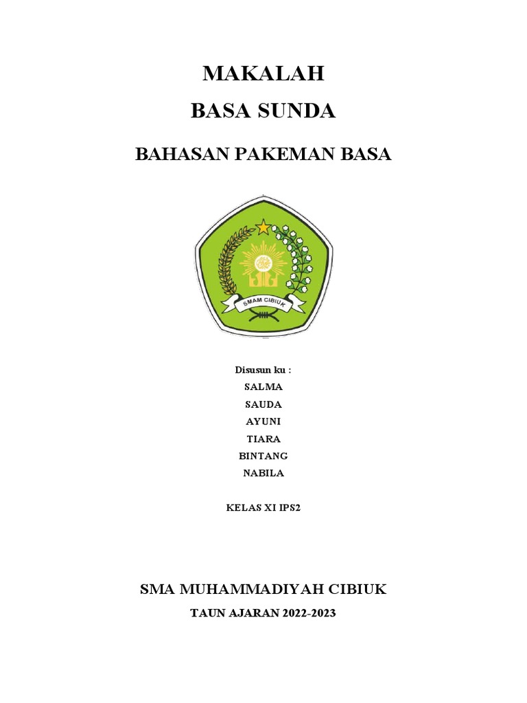 Makalah Pakeman Basa Sunda | PDF