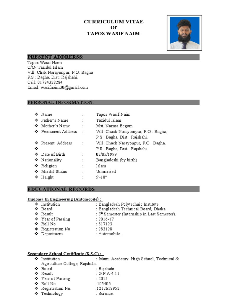 Naim 2nd CV | PDF