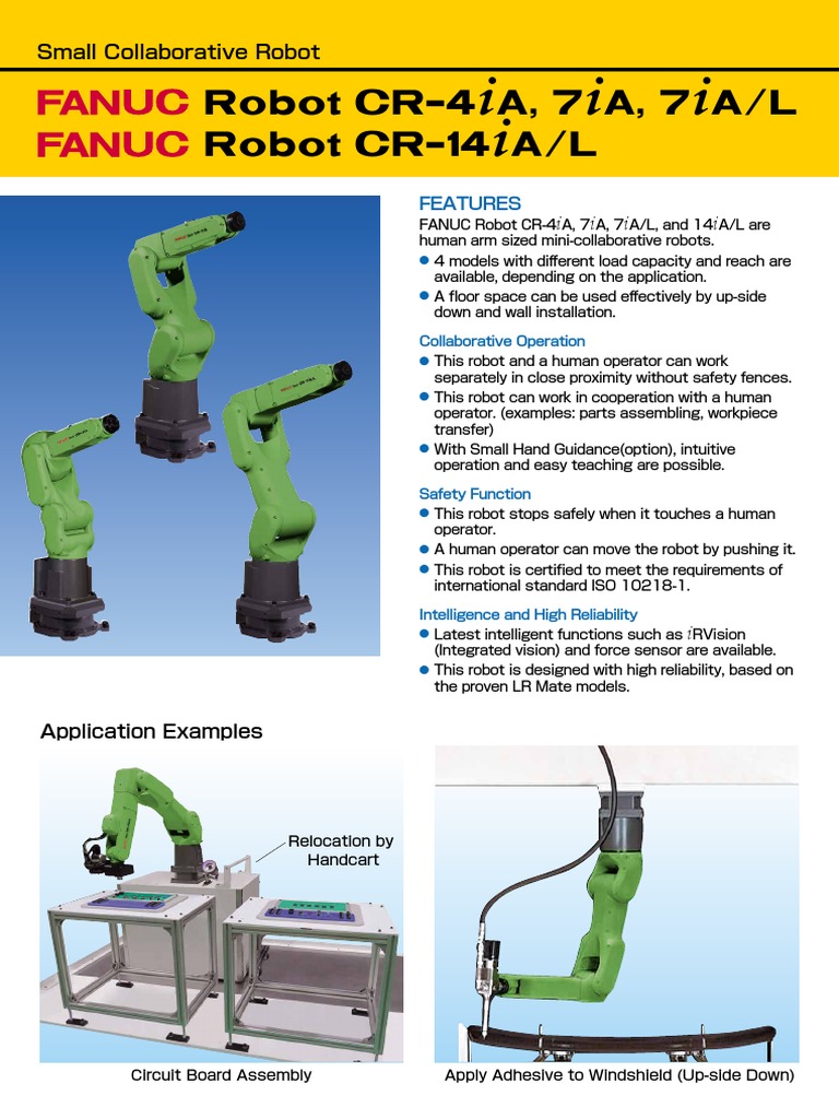 FANUC ROBOT - (CR 4ia 7ia 7iAL 14iAL) | PDF | Mechanical Engineering