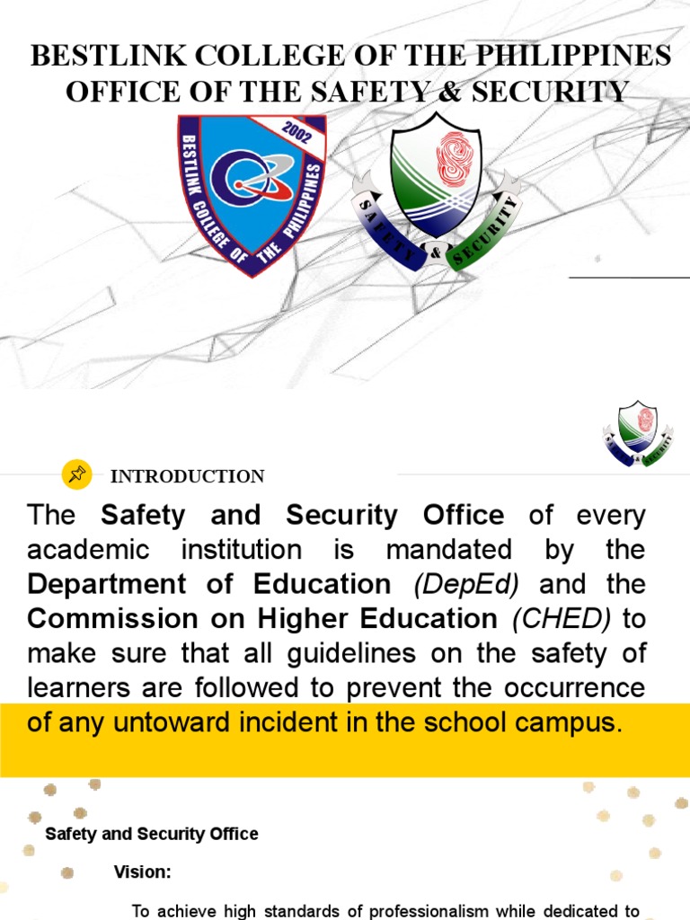 Safety and Security Office | PDF