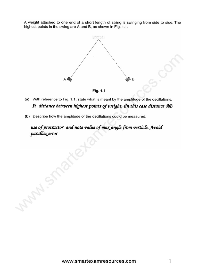 1 2 1 Simple Pendulum Pdf