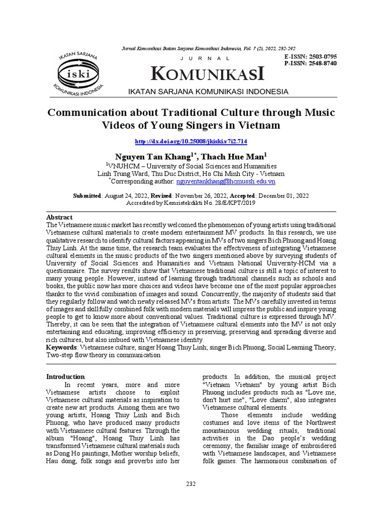 Communication About Traditional Culture Through Mu | PDF