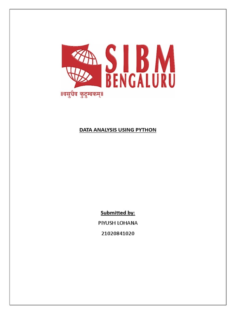 Python Pdf Python Programming Language Data Analysis