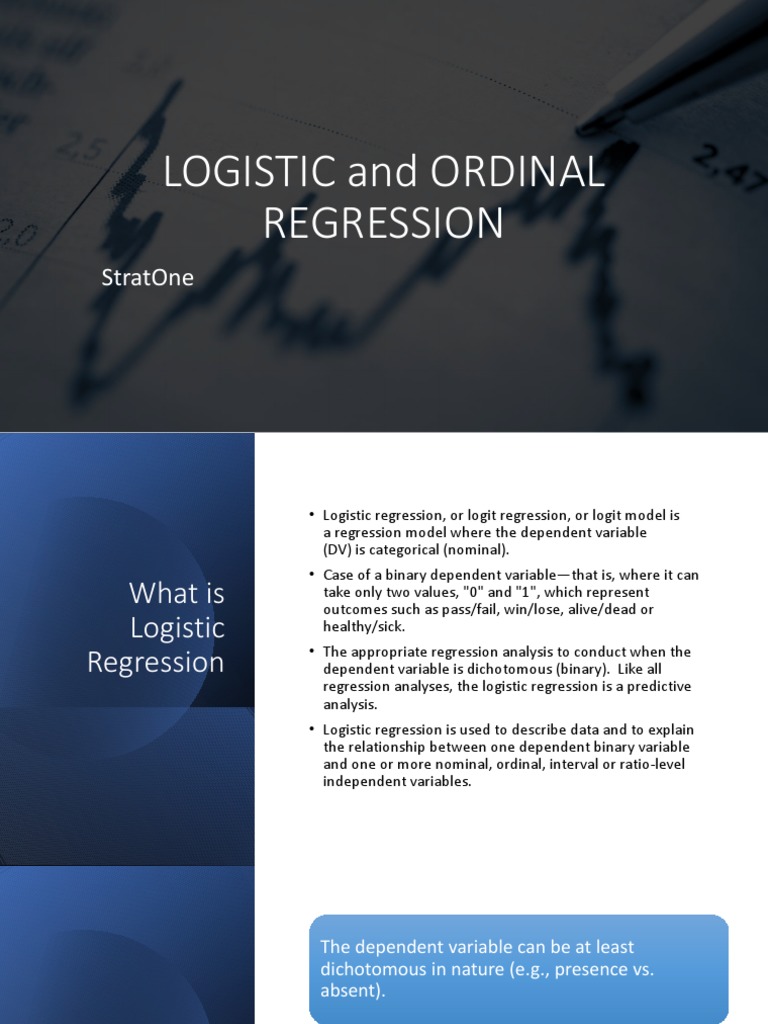 Logistic Ordinal Regression | PDF | Logistic Regression | Regression Analysis