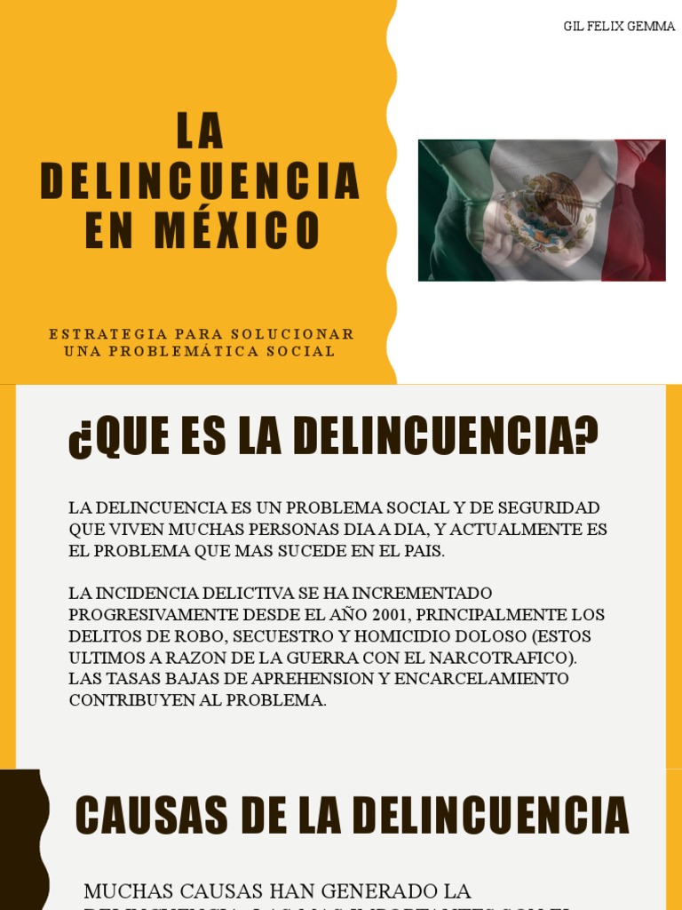 La Delincuencia en México | PDF | Crimen organizado | Crímenes