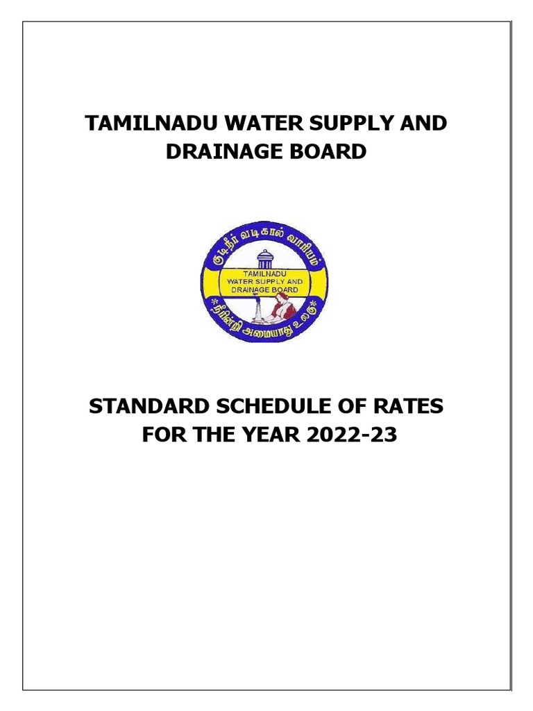SOR 2022-23 Final Draft | PDF | Pipe (Fluid Conveyance) | Polyvinyl ...