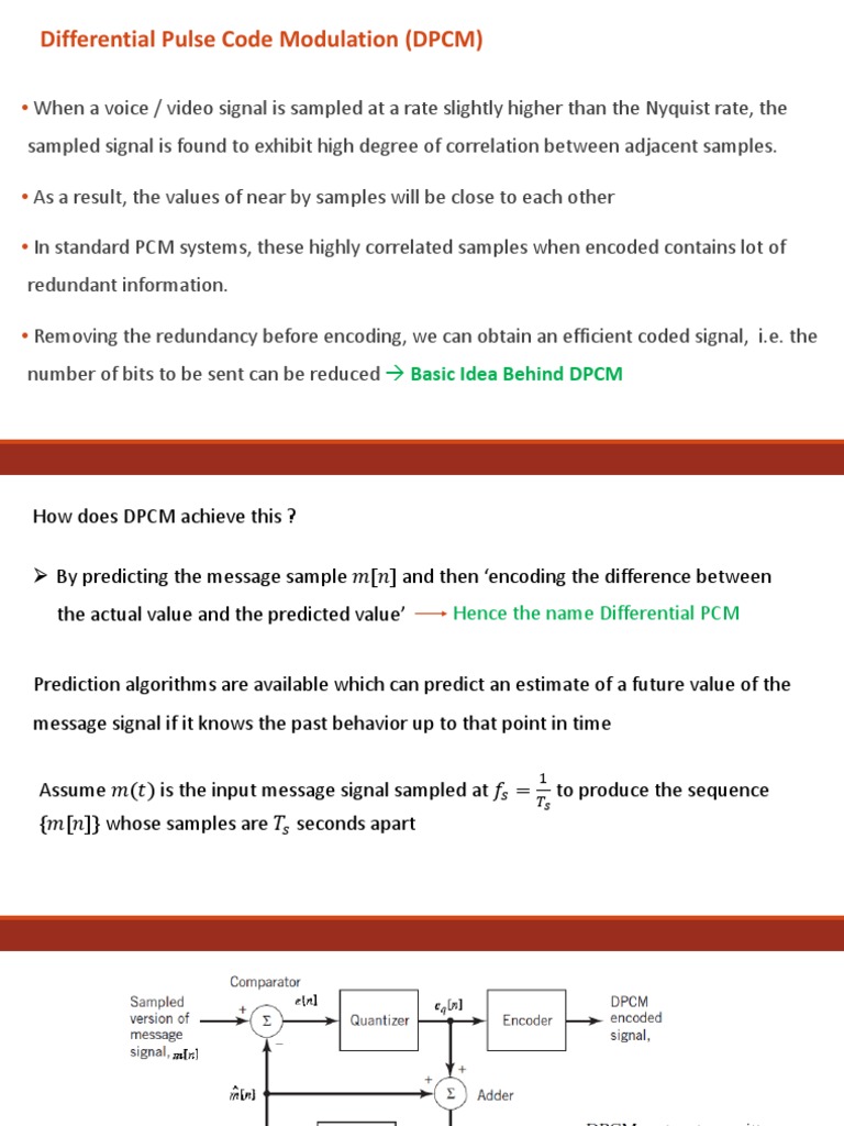 Module 3 Part 3-DPCM, DM | Download Free PDF | Sampling (Signal Processing) | Computing
