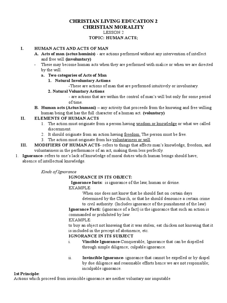 Human Acts | PDF | Applied Ethics