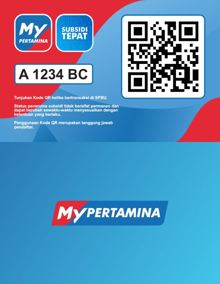 Template Kartu MyPertamina - DenaSetya | PDF