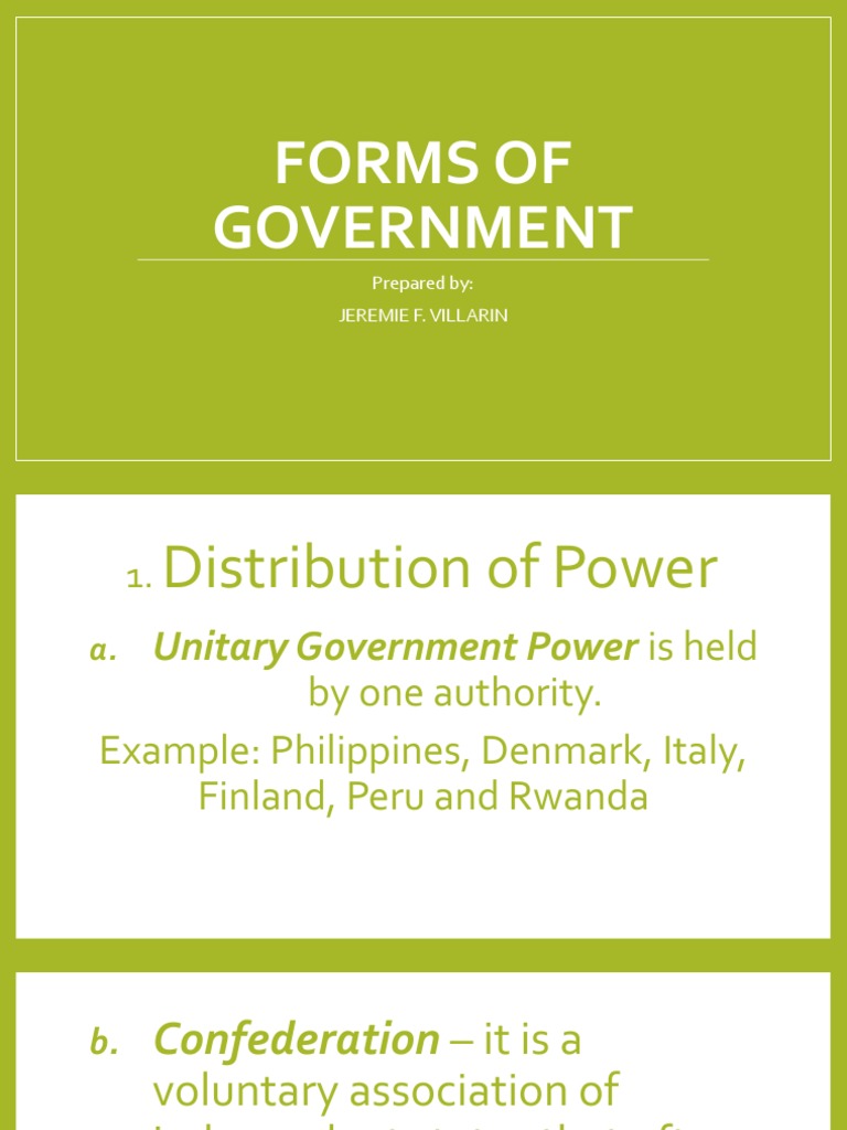 Forms of Government | PDF | Monarchy | Monarch
