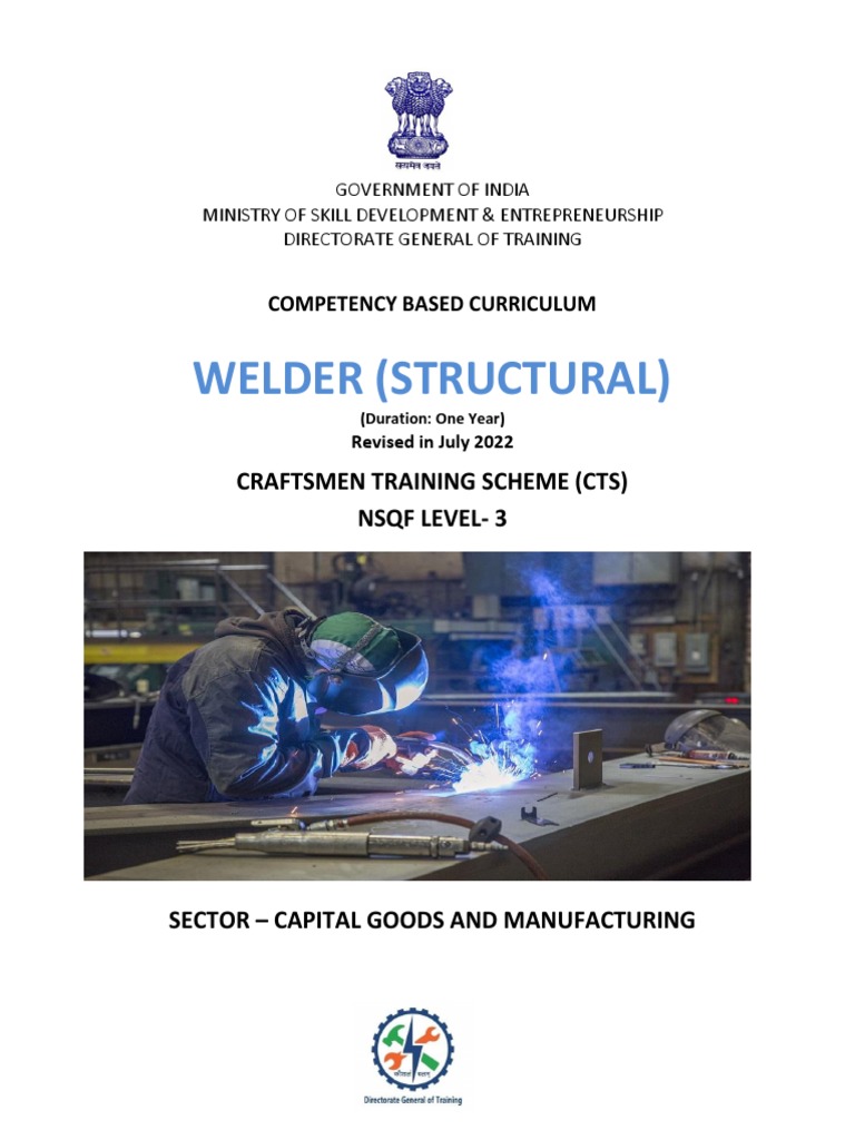 Welder (Structural) - CTS2.0 - NSQF-3 | PDF | Welding | Construction