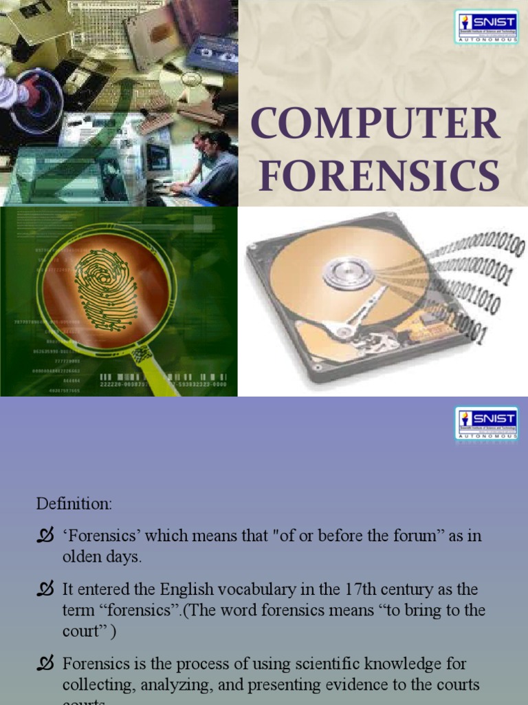 Types of Computer Forensics Technology | PDF | Computer Forensics | Security