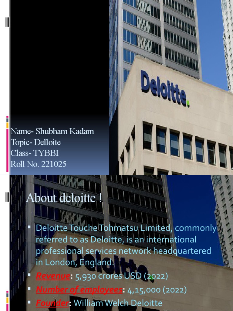 An Overview of Deloitte, Its Auditing Process, and a Personal Career ...