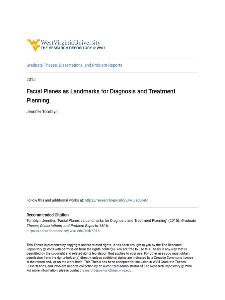 Facial Planes As Landmarks For Diagnosis and Treatment Planning | PDF