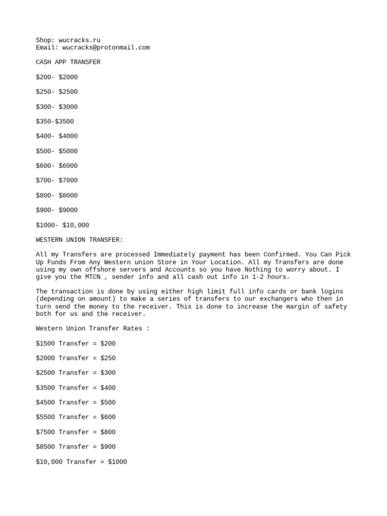 WU Hack Software & Transfer 2023 - Cash App Transfer - Bank Transfer ...