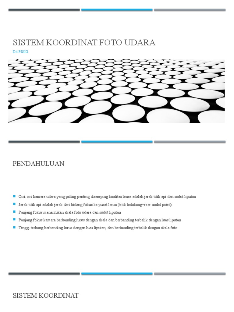 Sistem Koordinat Foto Udara | PDF