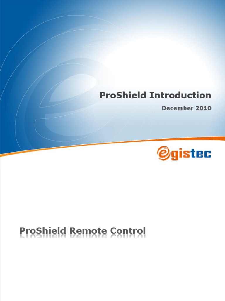 ProShield Introduction 20101217 | PDF | Bios | Security Technology