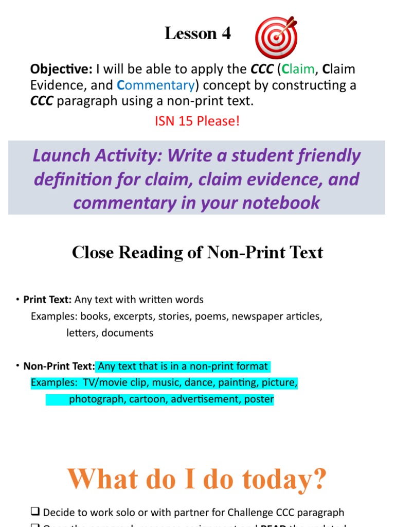 Non Print Text Analysis CCC Paragraph-1 | PDF | Paragraph | Cognition