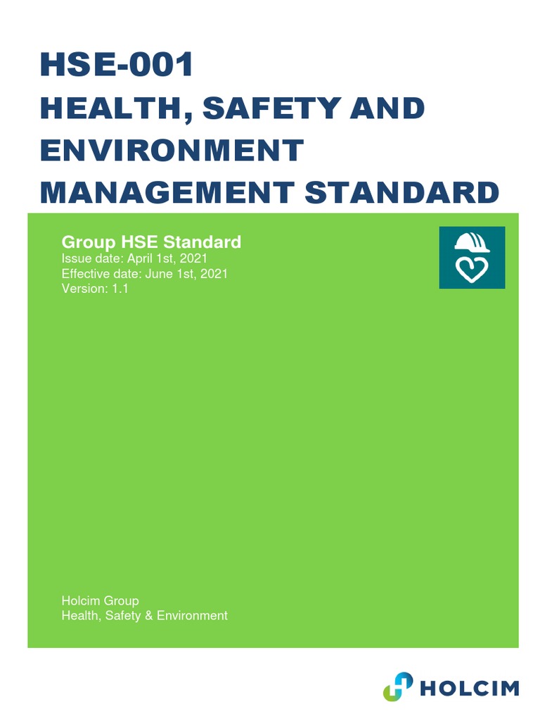 Hse-Management Standard | PDF | Audit | Occupational Safety And Health
