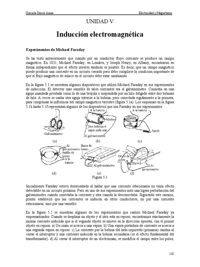 Unidad 5 | PDF | Inducción electromagnética | Inductor