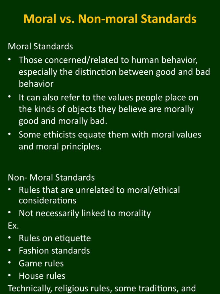 Moral Standards and Moral Dilemma | PDF | Morality | Reason