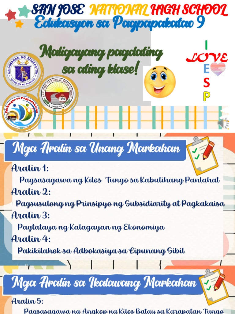 EsP Q1 Aralin 1 3 | PDF