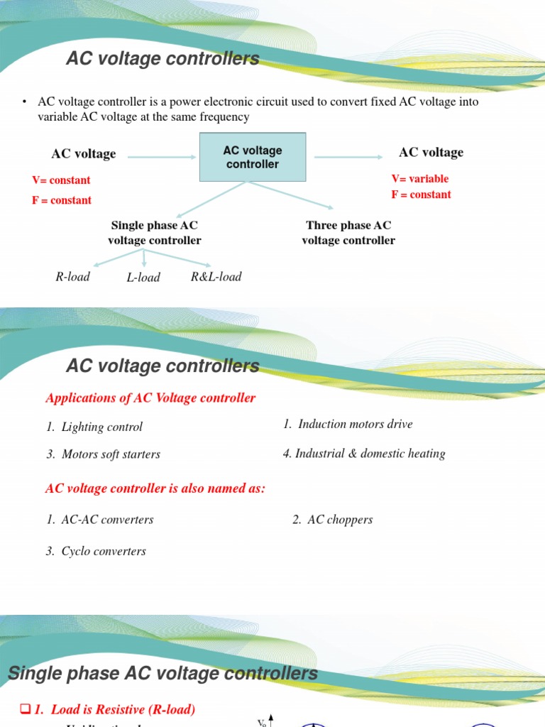 AC Voltage Controllers Material | PDF