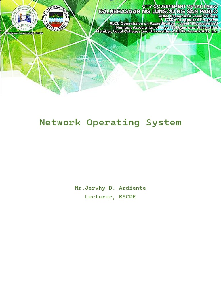 Network Operating System | PDF | Server (Computing) | Client–Server Model
