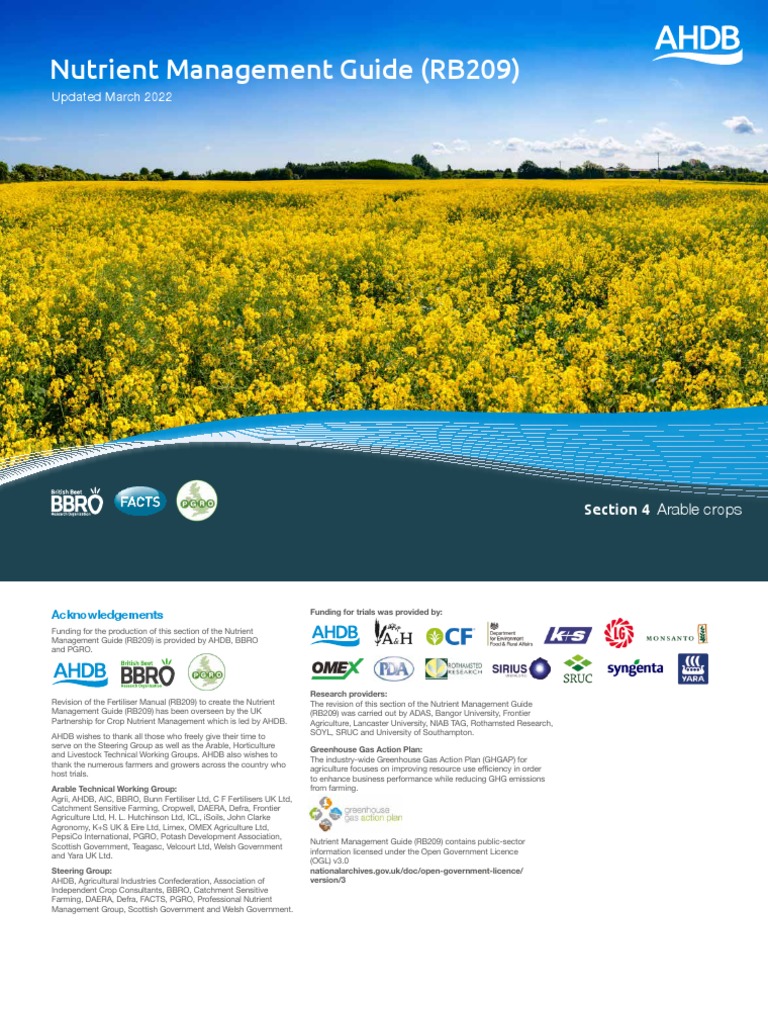 RB209 Section4 2022 220224 WEB PDF | PDF | Fertilizer | Soil