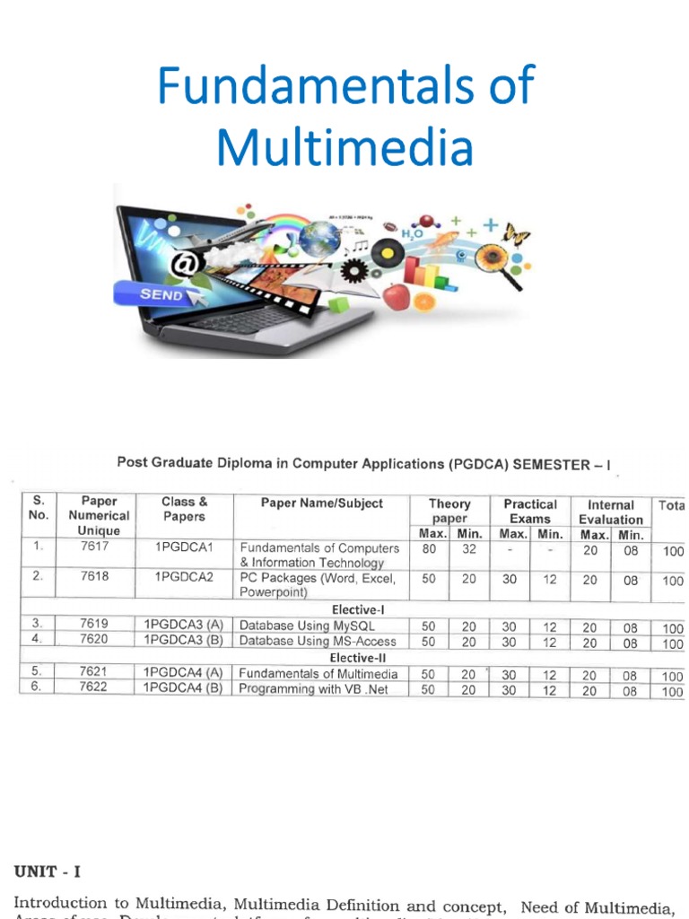 Complete Fundamentals of Multimedia | PDF