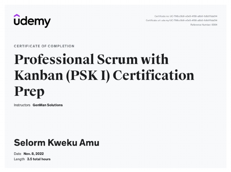 Scrum Wuth Kanban (PSK1) | PDF