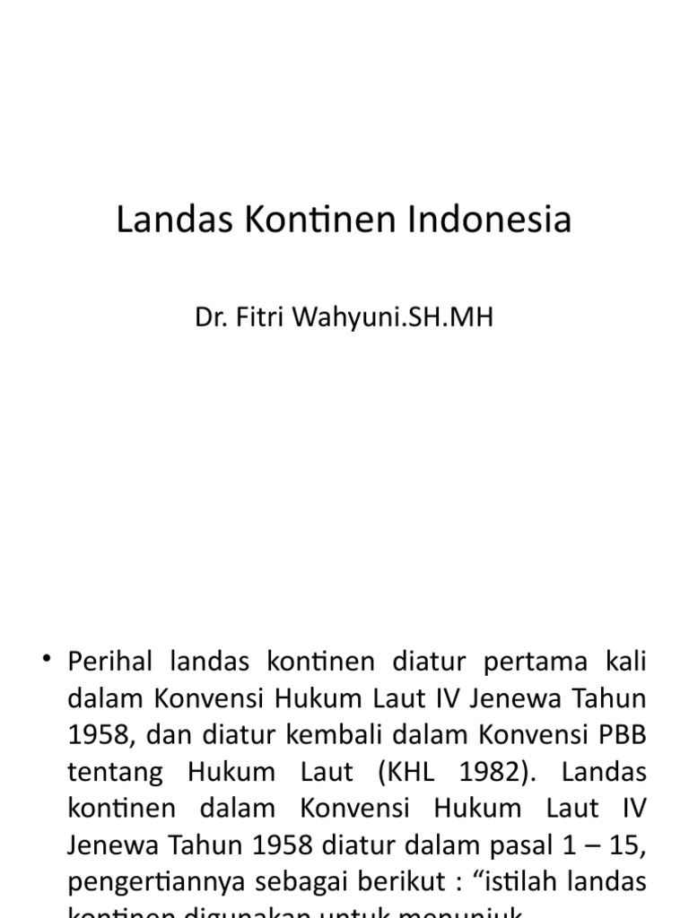 Landas Kontinen Indonesia | PDF