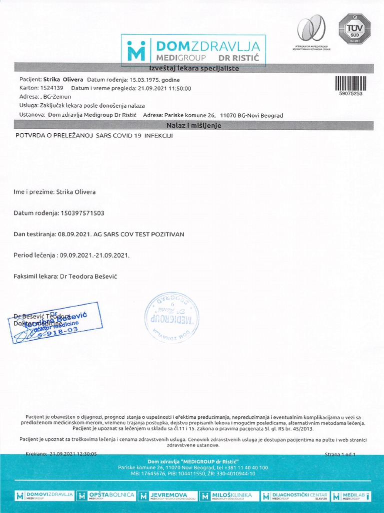 Strika Olivera I Željko | PDF