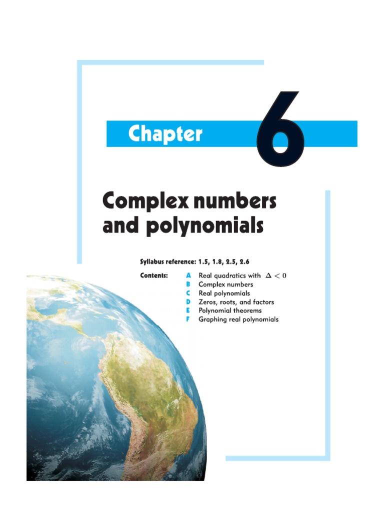 Complex Numbers - IB HL Math | PDF