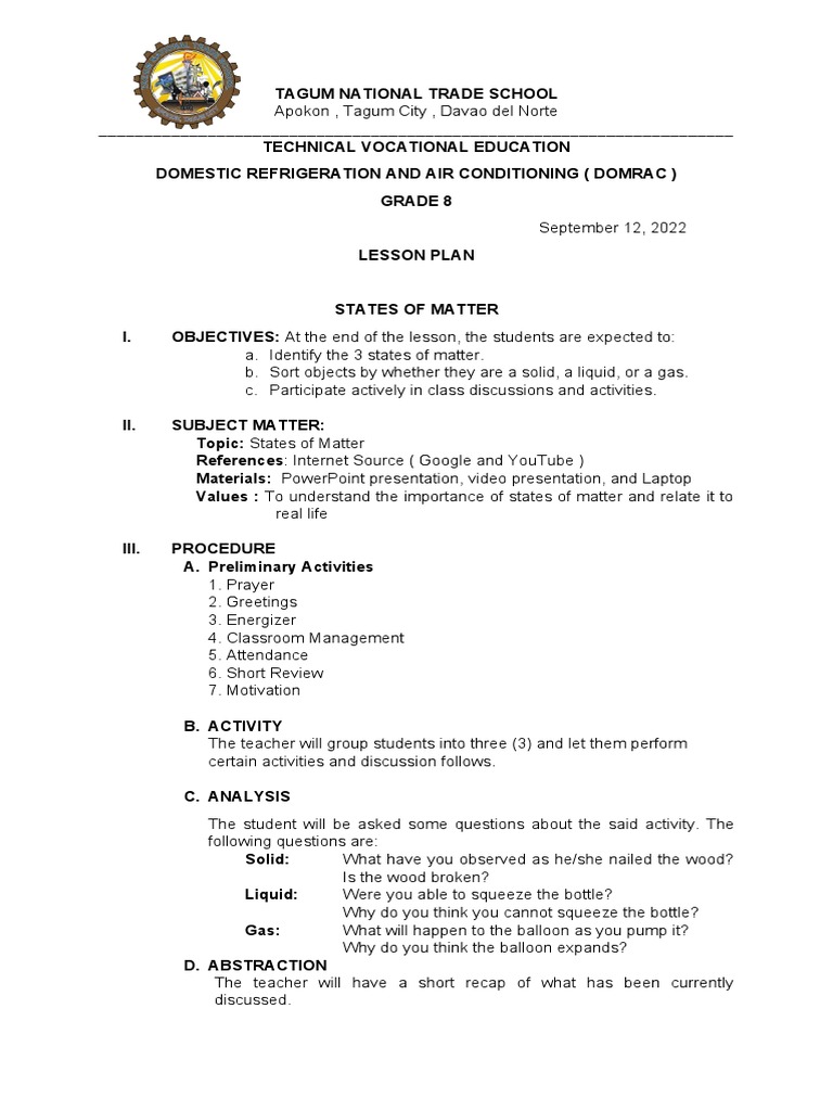 LP Tagum National Trade School | PDF | Teachers | Behavior Modification