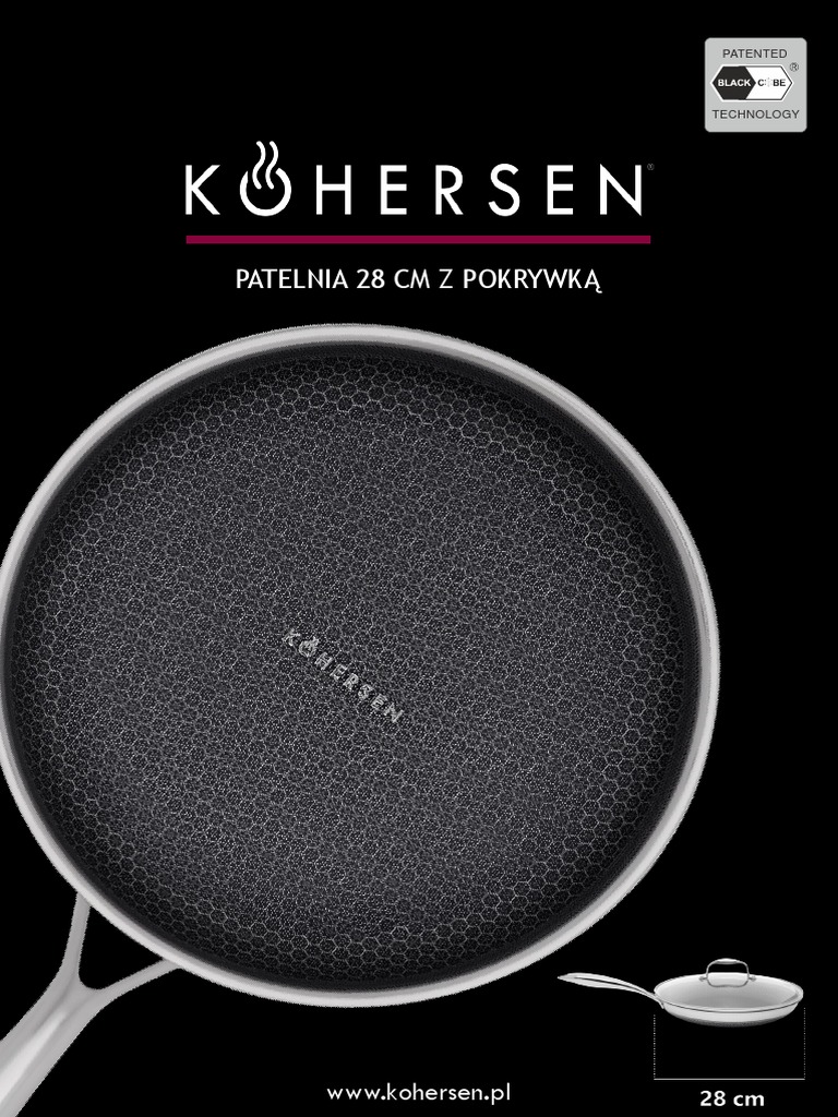 Kohersen BlackCube Patelnia 28cm | PDF