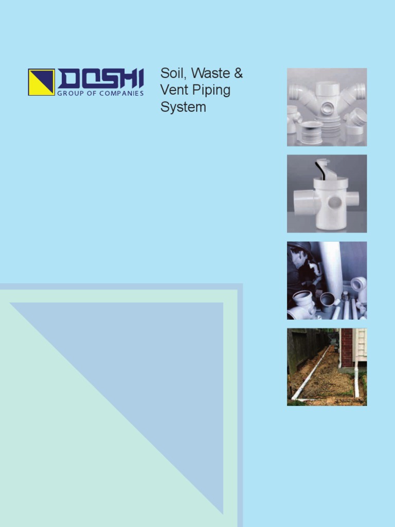 Soil, Waste & Vent Piping System Guide | PDF | Pipe (Fluid Conveyance ...
