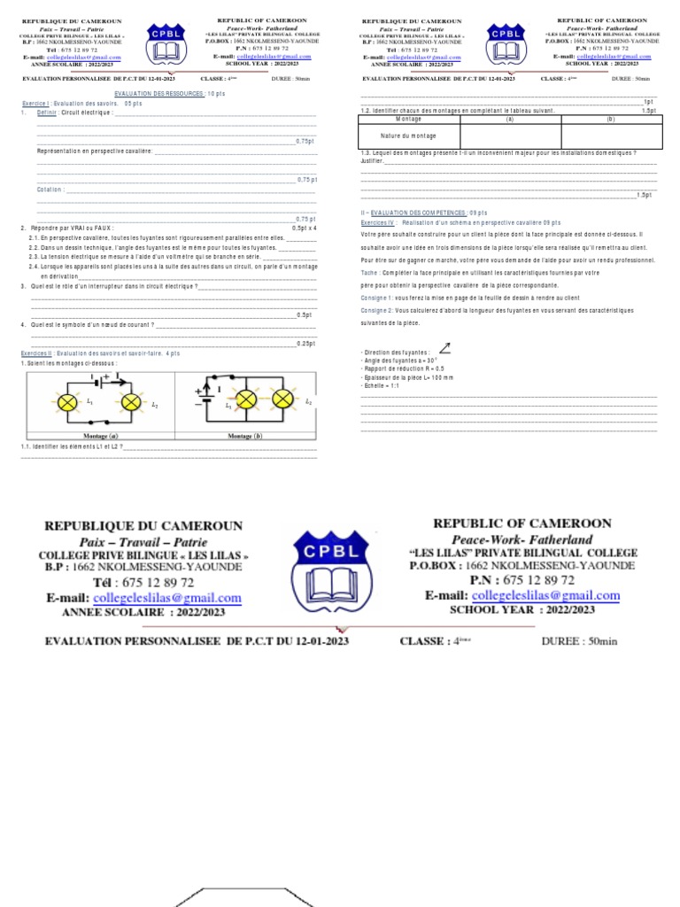 2022 2023 CC2 4eme PCT | PDF | Ordinateurs | Technologie et ingénierie