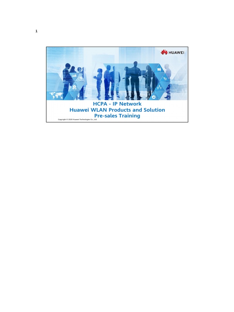 Huawei WLAN Products and Solution | PDF | Wi Fi | Internet Of Things