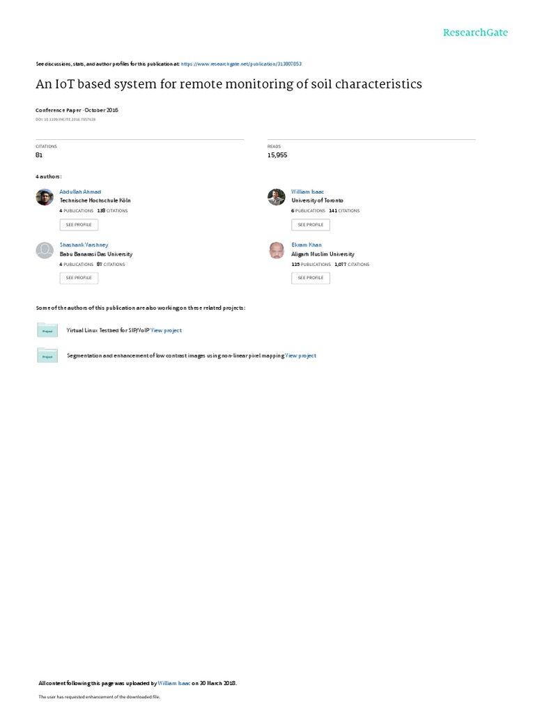 Incite-2016 Paper 349 Final | PDF | Microcontroller | Soil