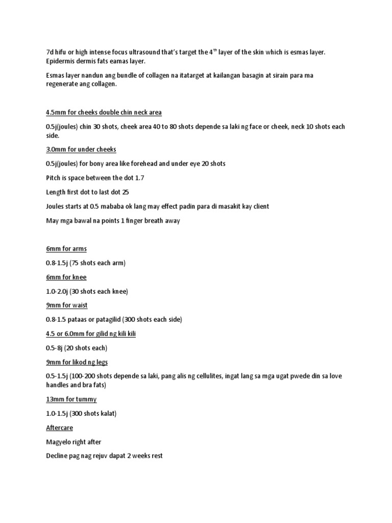 7D Hifu Manual Bhong | PDF