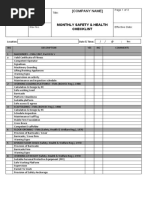 Safety Gemba Walk Checklist | PDF