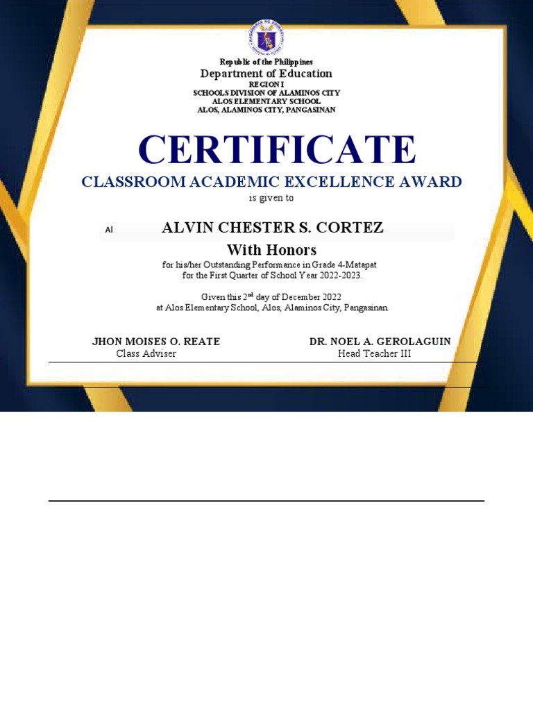 Sample Certificate | PDF