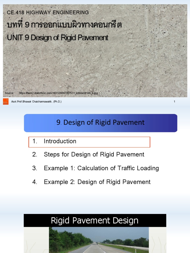 Chapter 9 Rigid Pavement Design) AAshto93 | PDF | Road Surface | Concrete