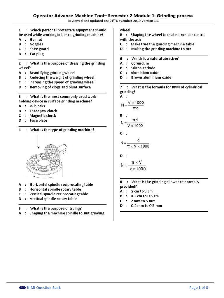 Operator Advance Machine Tool 2 ND Sem CTS | PDF | Gear | Grinding (Abrasive Cutting)